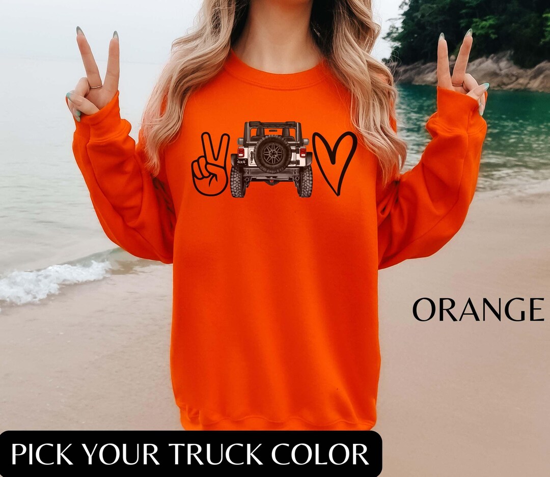 Match Your 4x4 Truck Color Custom Off-road Sweatshirt, 4WD Gift for Her ...