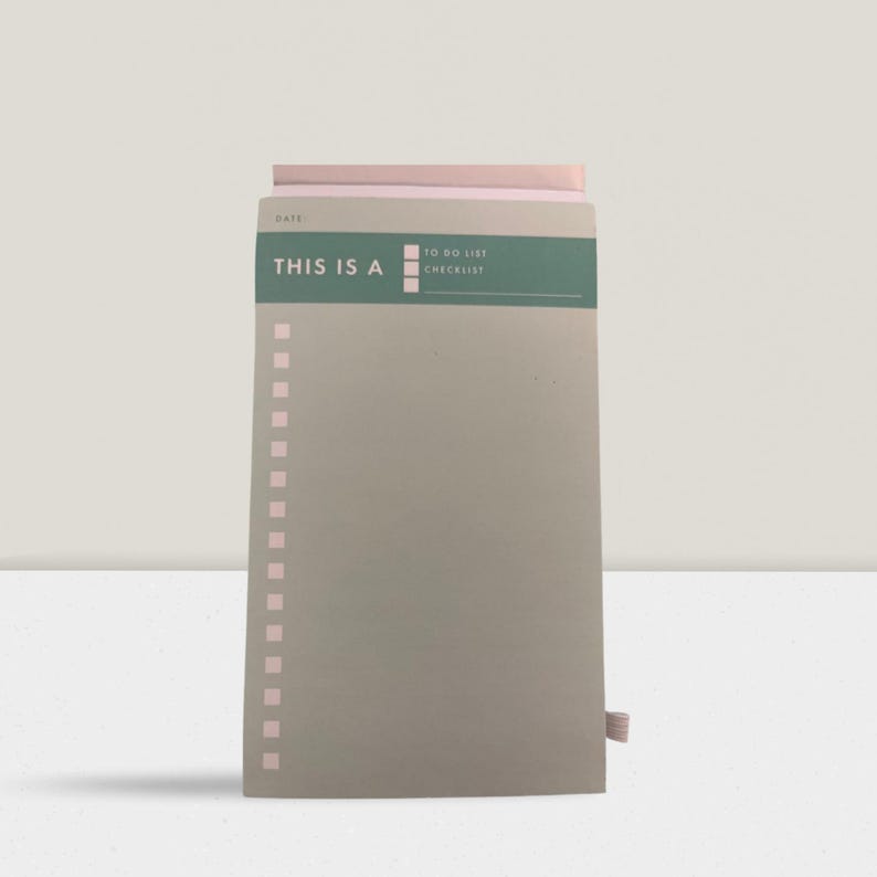 To-do List/ Checklist Notepad - Etsy