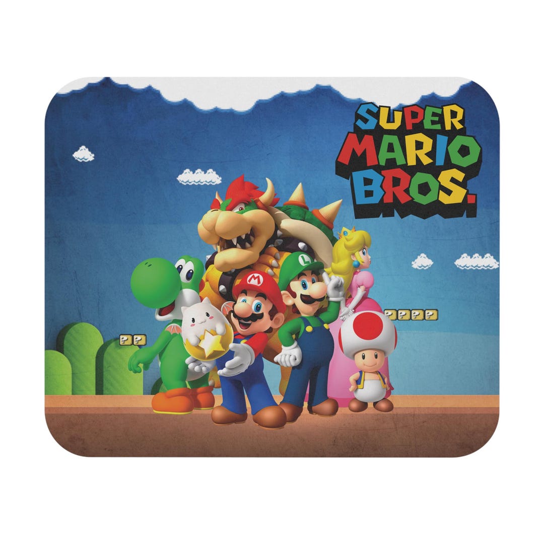 Super Mario Bros Mouse Pad • Classic Character Design • 9.45"x7.87" - Etsy