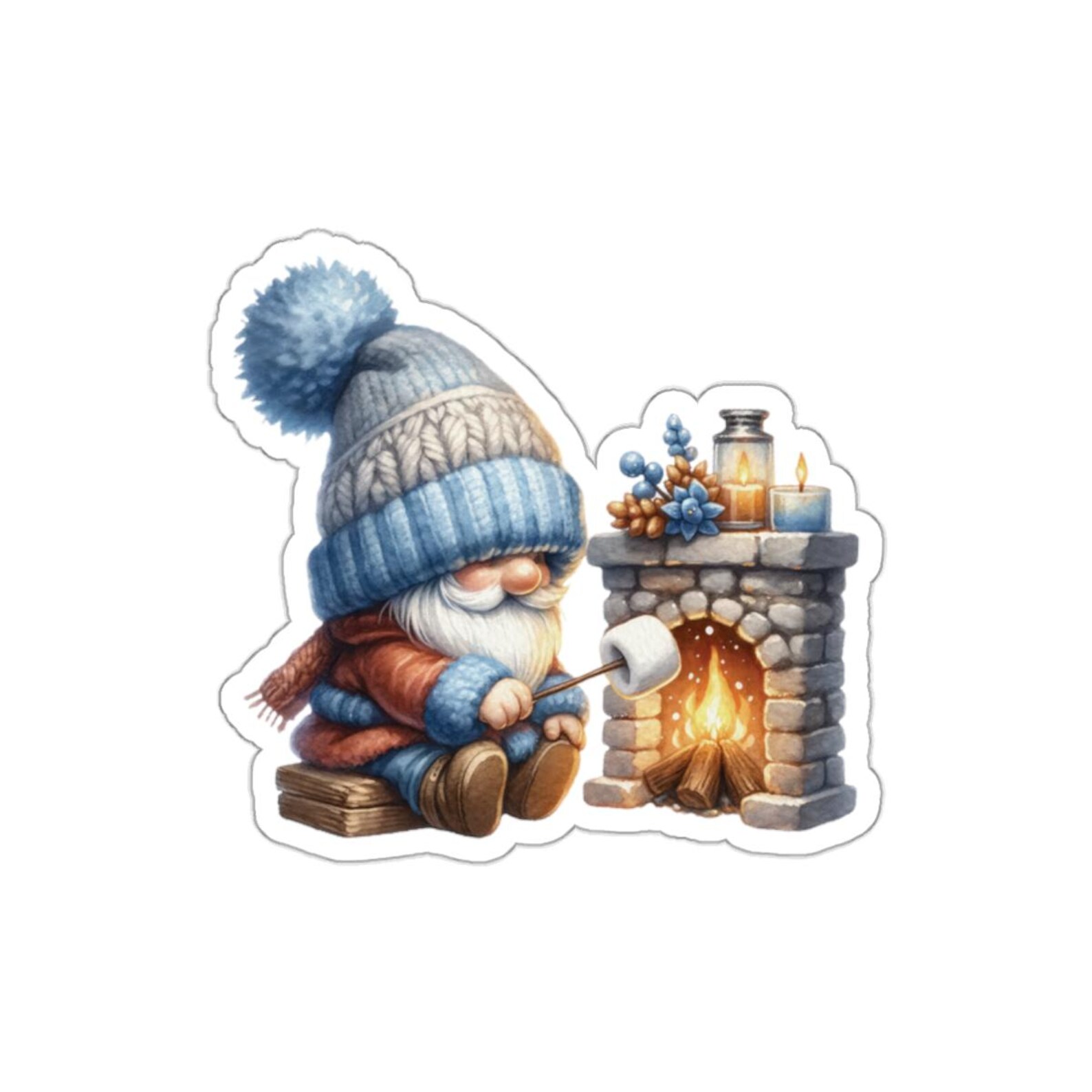 Winter Gnomes Stickers- Set of 18 - Etsy