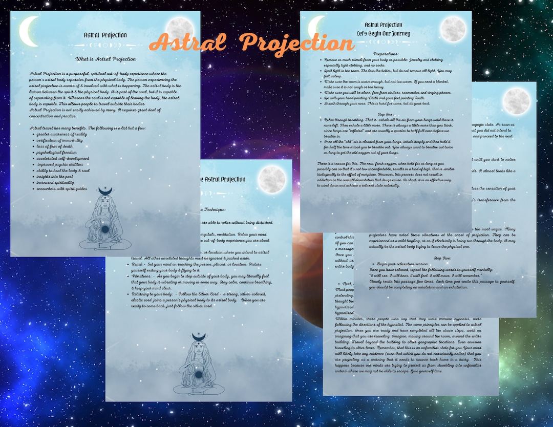 Astral Projection. Complete Step by Step Guide.grimoire - Etsy