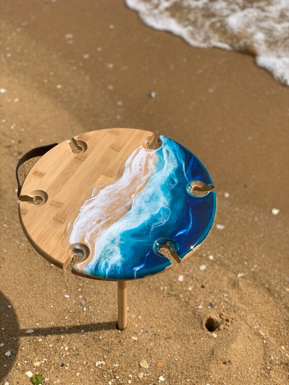 Kitchen & Dining Home & Living Ocean Picnic Table Gift Ocean Waves ...