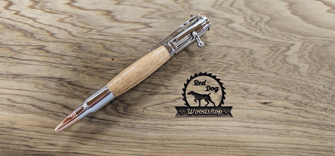 Jack Daniels Bolt Action Pen 4, Hand-turned From Oak Barrel Stave ...