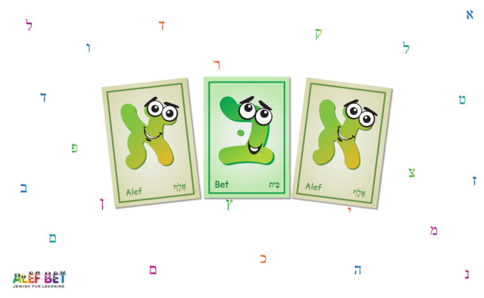 Hebrew Alphabet Printable Cards ~ Alef Bet Printable Game ~ Hebrew ...
