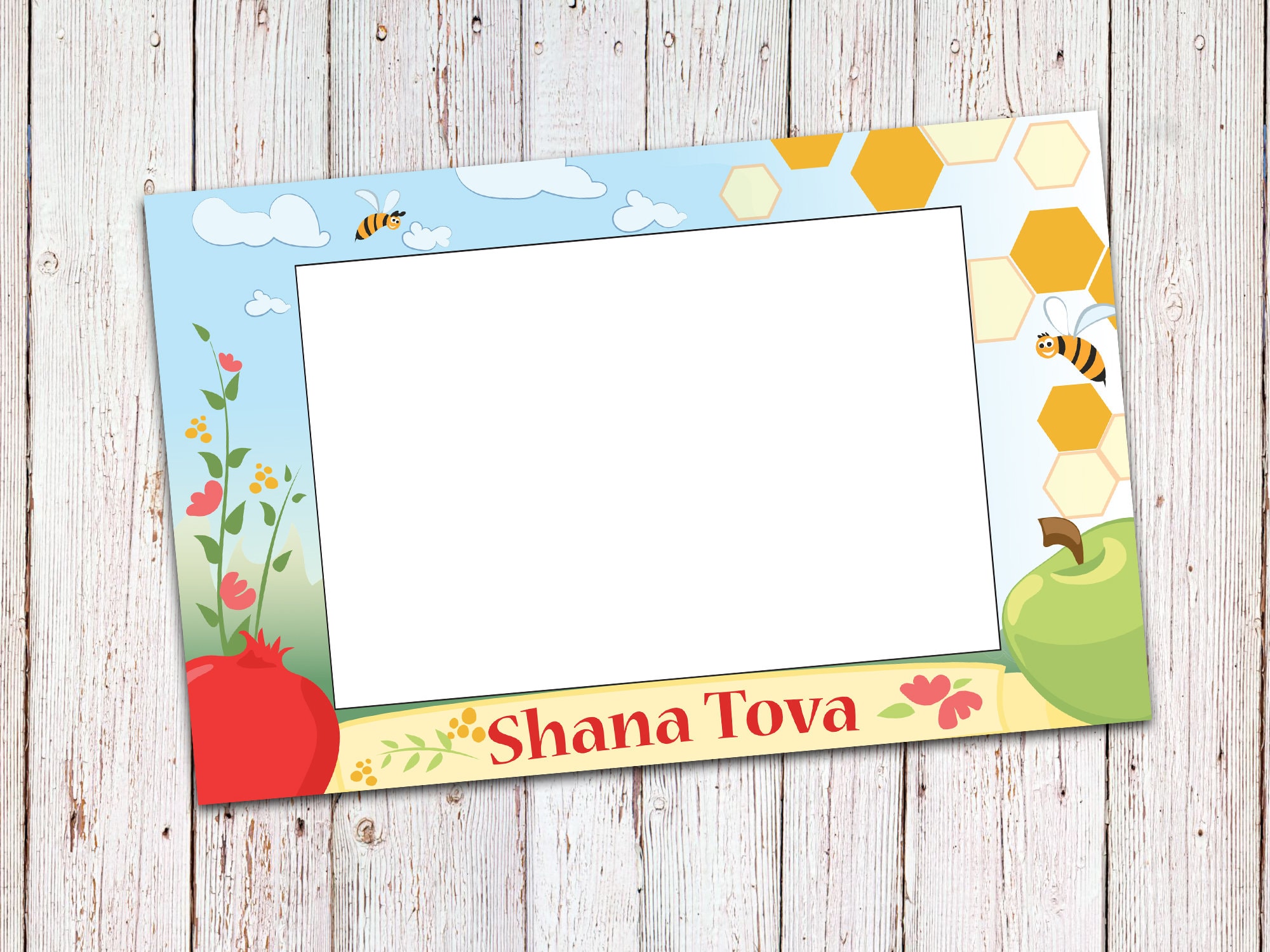 Shana Tova Printable Card Frame ~rosh Hashana ~jewish Holidays~jewish ...