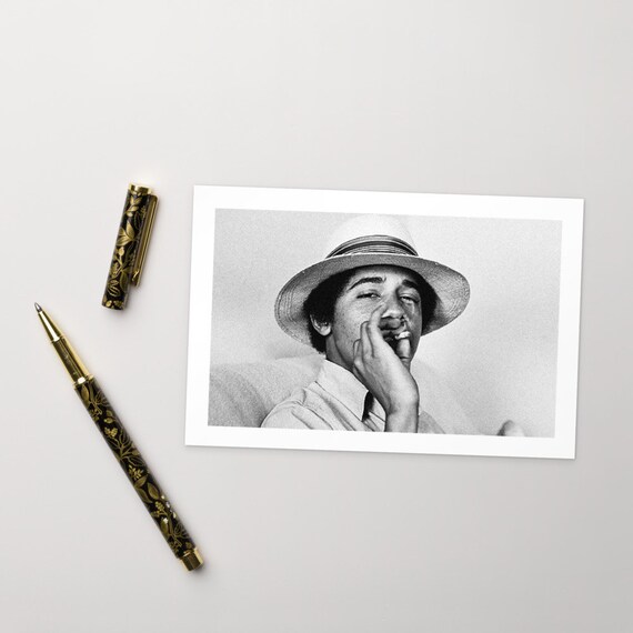 Obama Stoner 420 Post Cards Barack Obama 4/20 Standard - Etsy