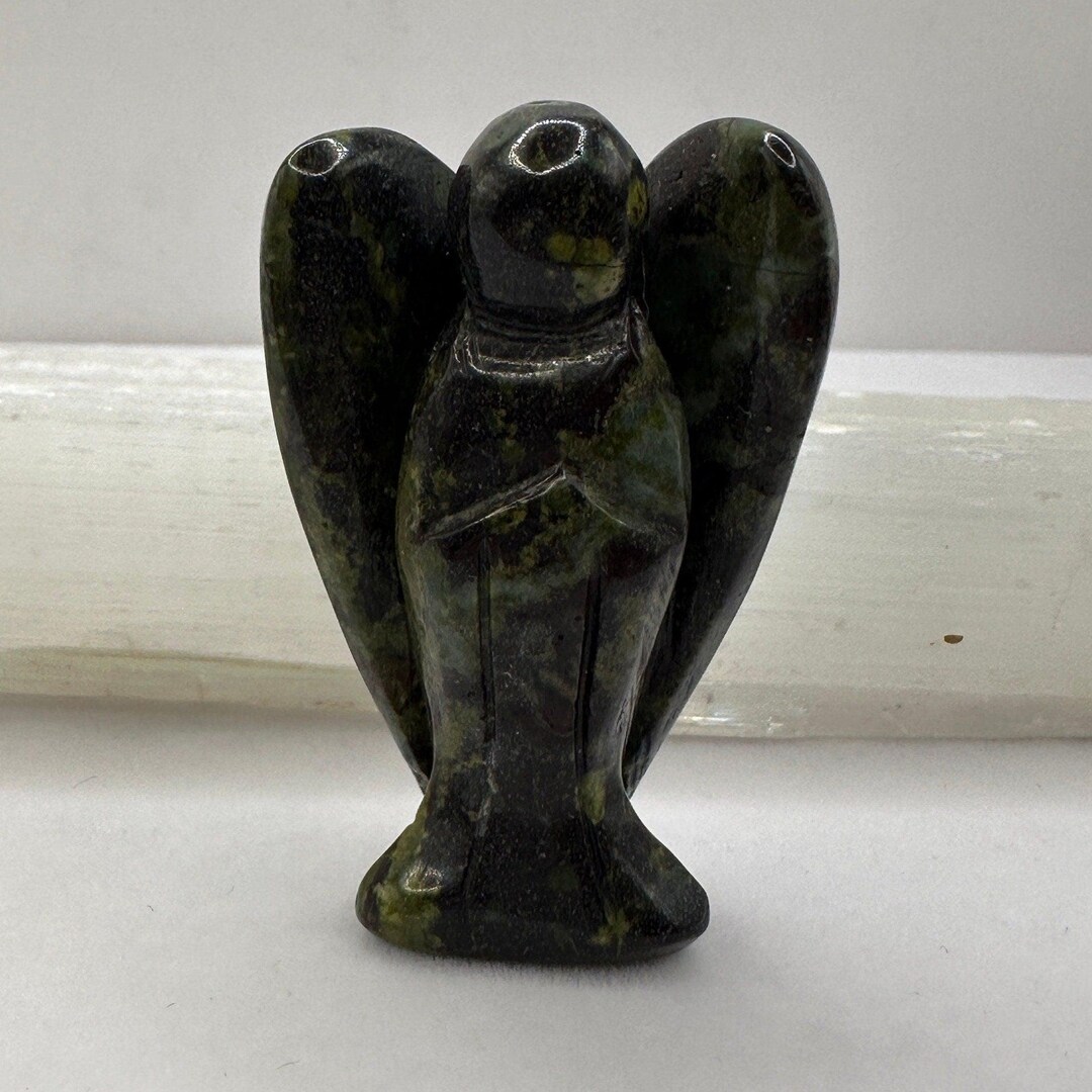 Dragons Blood Jasper Angel, Pocket Stone, Protection Stone, Guardian ...