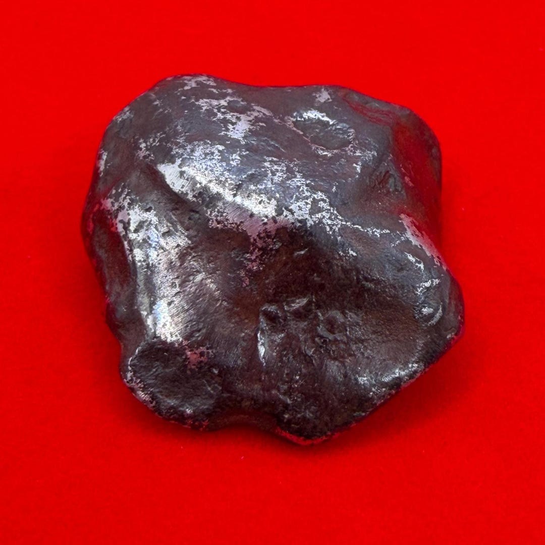 Agoudal Iron Meteorite Specimen: Authentic Meteorite, IIAB Hexahedrite ...