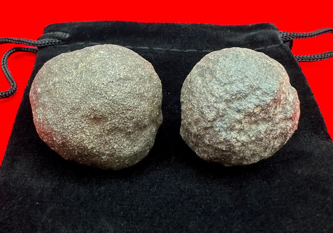 Rare and Unique Moqui Marbles, Pair of Stones, Shaman Stones, Southern ...
