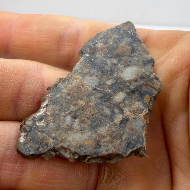NWA 18045 Lunar Meteorite Slice, Newly Classified, Translucent ...