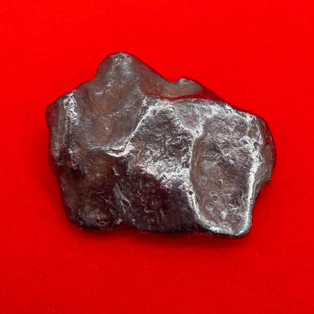 Agoudal Iron Meteorite Specimen: Authentic Meteorite, IIAB Hexahedrite ...