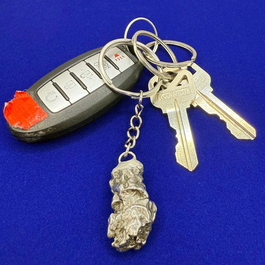 Meteorite Keychain, Campo Del Cielo Meteorite, Cosmic Keychain ...