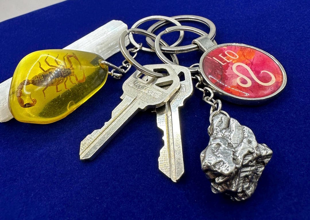 Rare Genuine Meteorite Campo Del Cielo Keychain 22.59 Grams, Beautiful ...