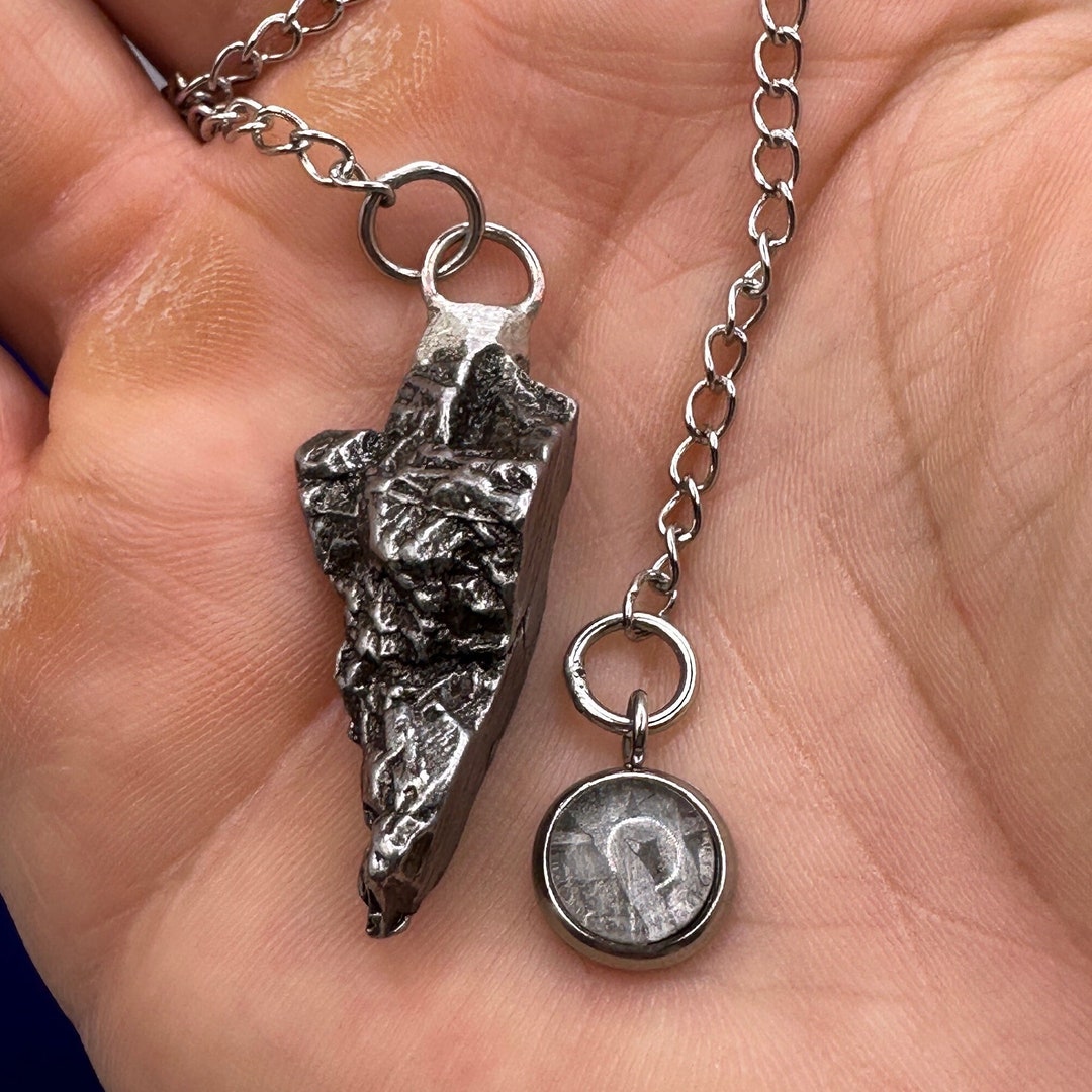 Beautiful Aletai Meteorite Pendulum, 11.03 Grams, Astronomy Gift ...