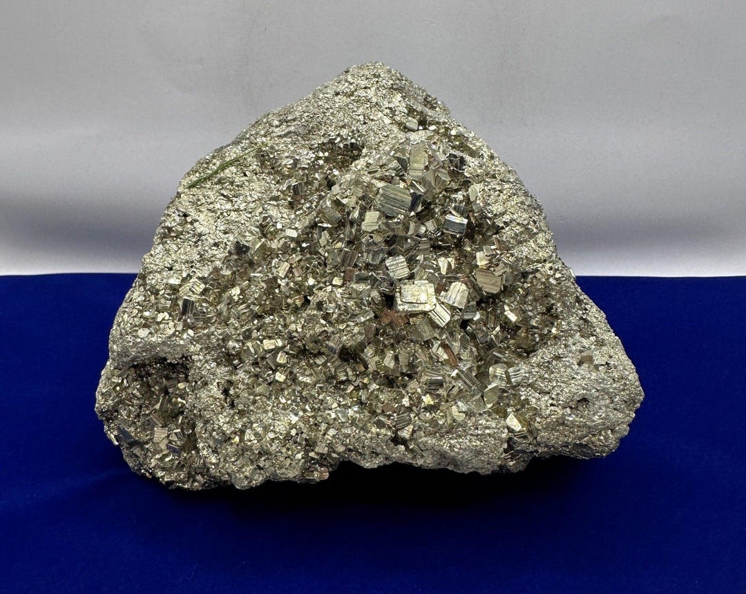 Beautiful Large Pyrite Specimen, Raw Pyrite, Balance, Peruvian Pyrite, Willpower, Office Decor ...