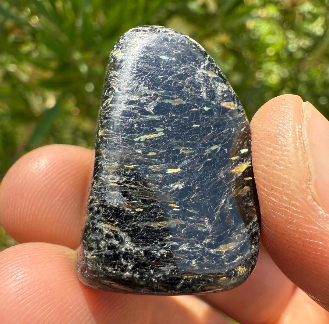 Nuummite Stone, Natural Nuummite, Greenland, Reiki, Rock Collection ...