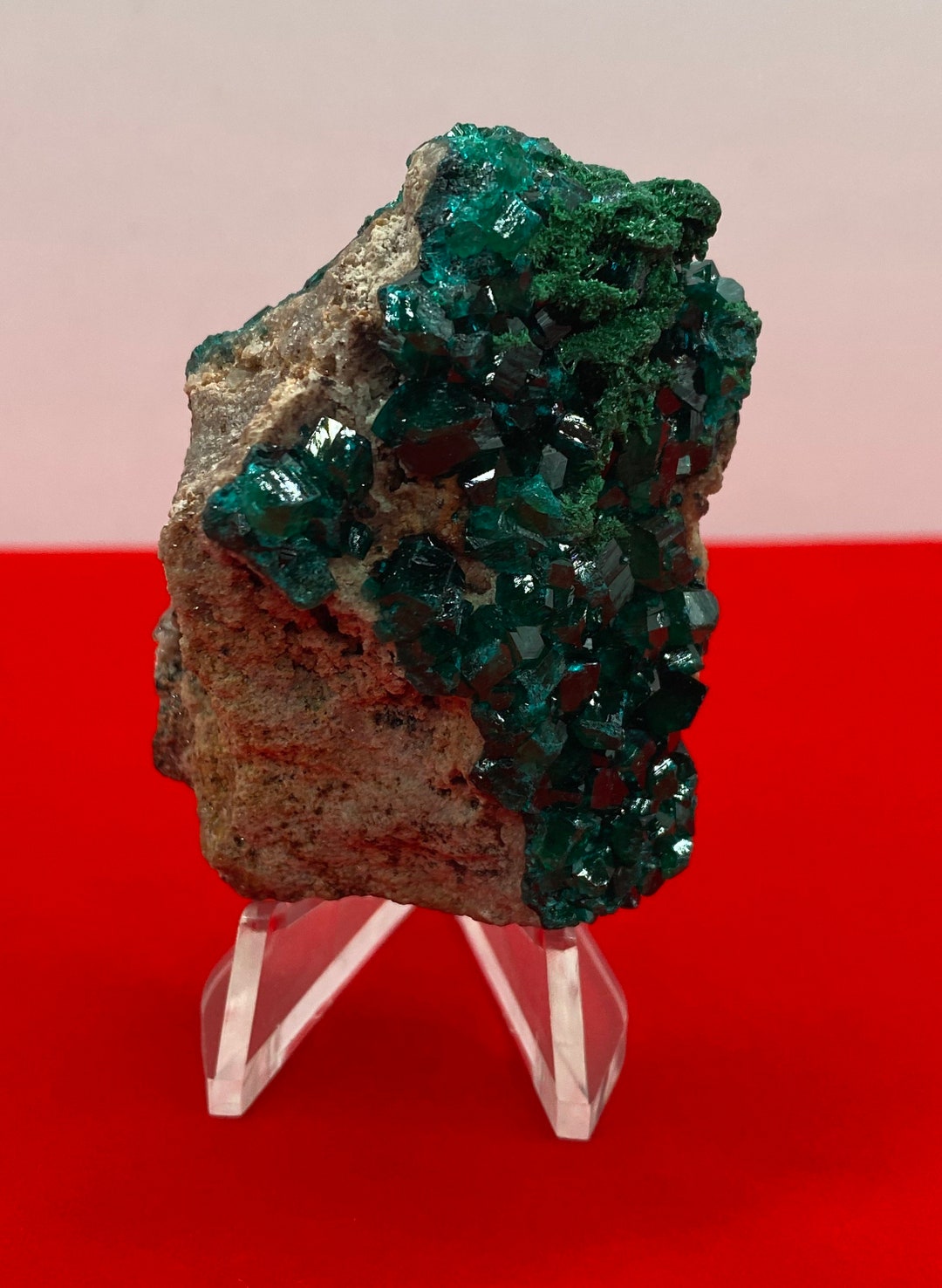 Dioptase, Dioptase Crystal, Deep Emerald Green Color, Authentic, Congo ...