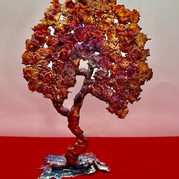 Copper Tree Sculpture - Etsy