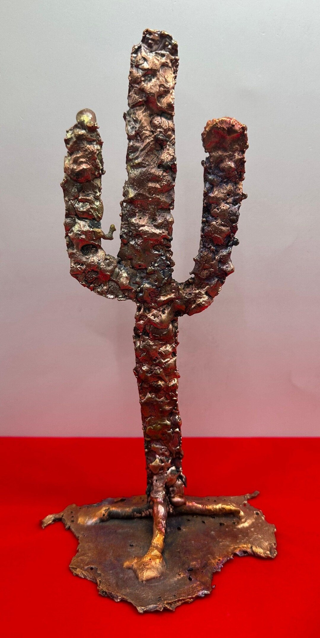 Beautiful Copper Cactus Sculpture, Arizona Copper, Copper From Globe ...