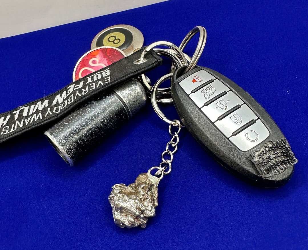 Rare Genuine Meteorite Campo Del Cielo Keychain 22.12 Grams, Handmade ...