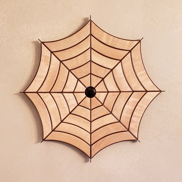 Spider Web Wood Art - Etsy