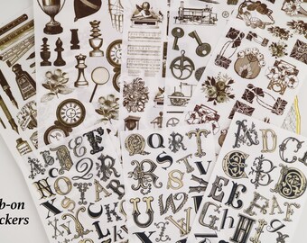 Rub on transfers | Etsy