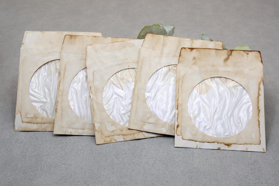 5pcs Coffee Stained Mini Envelopes Set, Handmade Small Envelope, Mini ...
