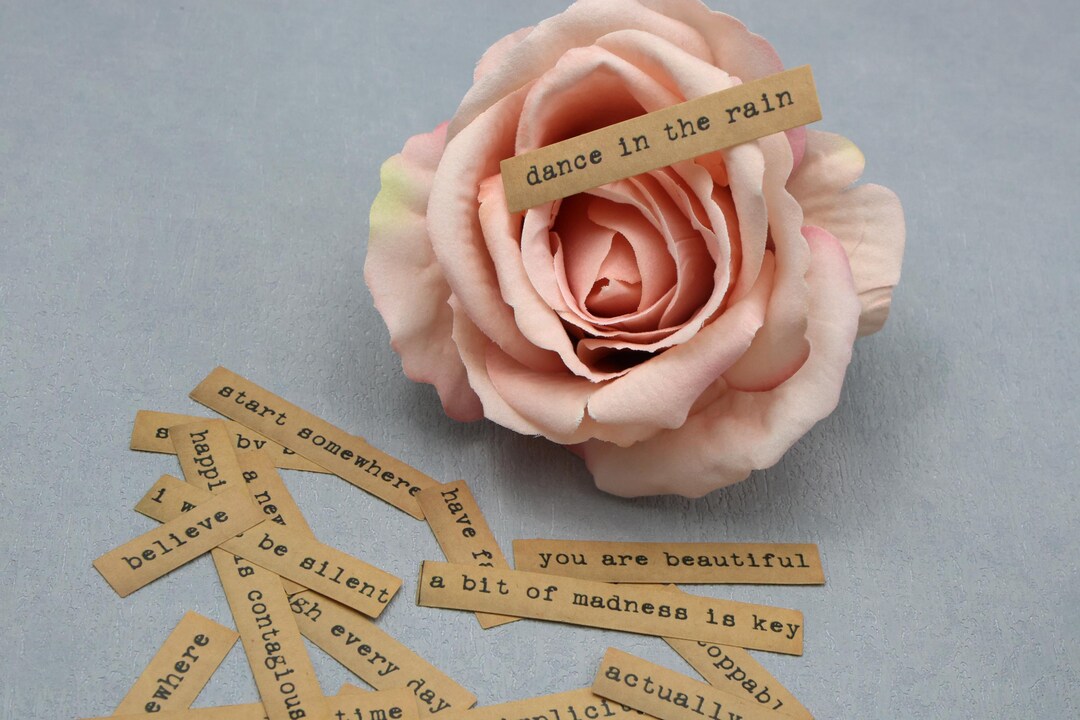 Retro Quotes Stickers, Die Cut Stickers, Kraft Paper Stickers, Words ...