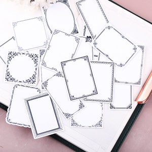 Stickers | Frame Sticker Label Samples Label Junk Journal Kit Pack ...