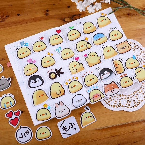 Cute Baby Chick Stickers - Etsy