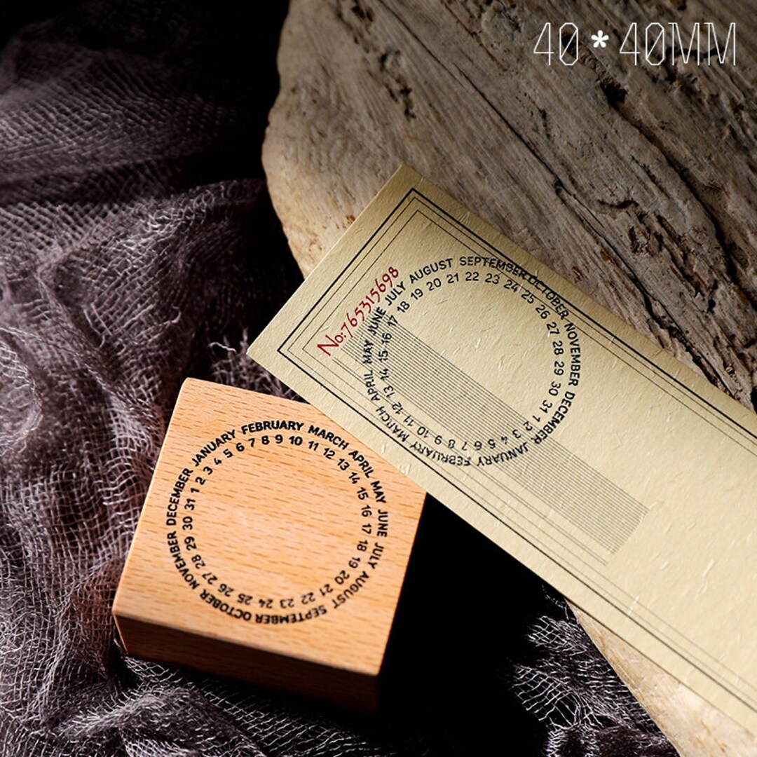 Vintage Date Junk Journal Stamps Wooden Options Stamps Vintage Receipt ...