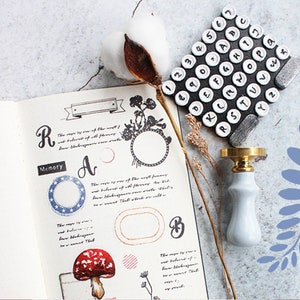 Clear Stamp Set / Clear Stamps / Alphabet Letter Font Calligraphy ...