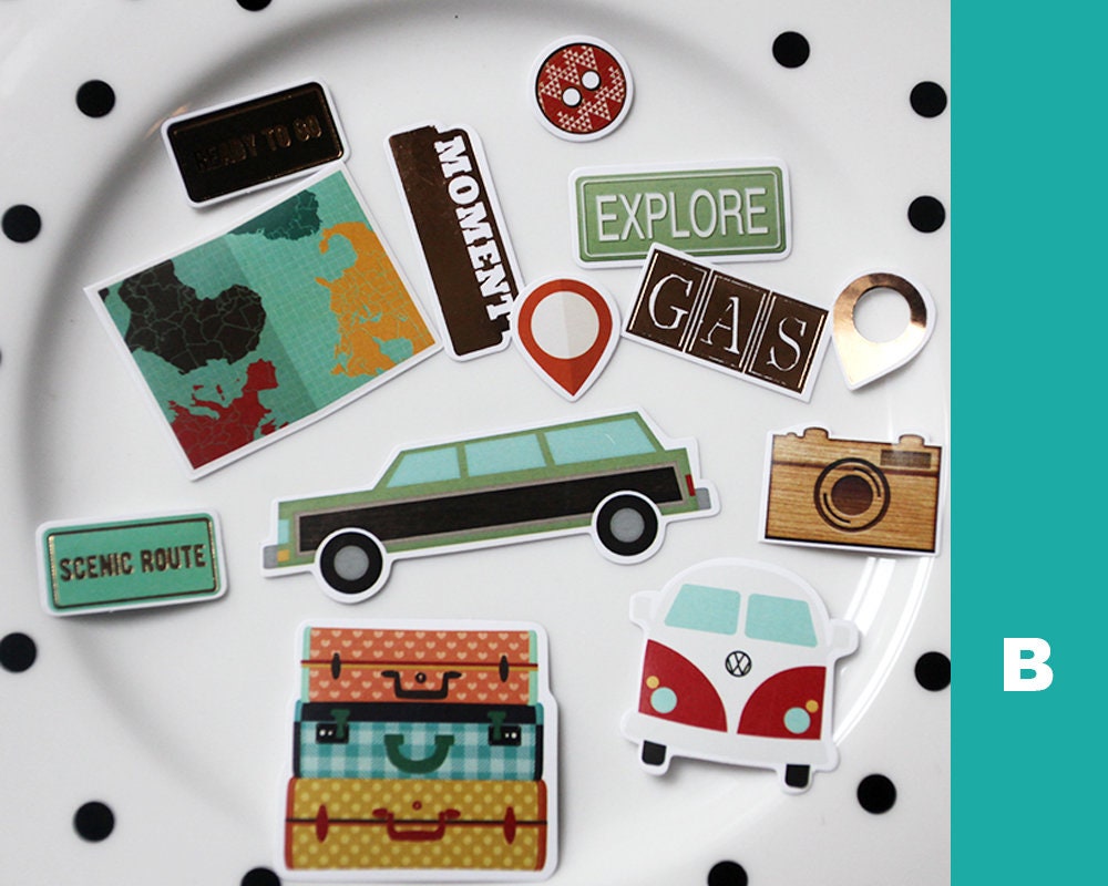 65pcs/pack travel trip themed Stickers Pack bojo sticker | Etsy