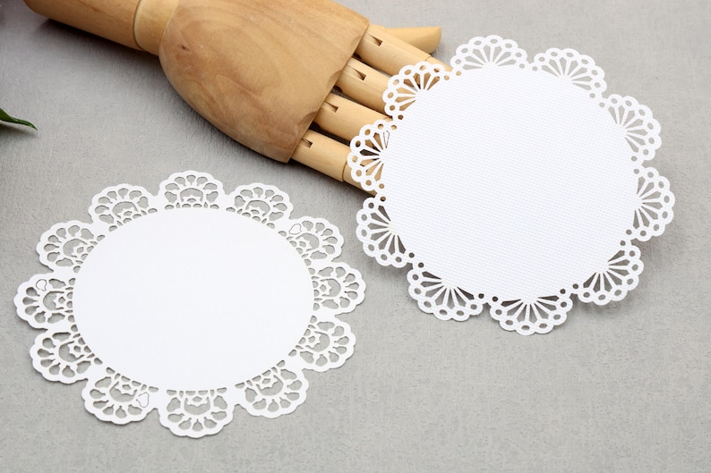 10PCS Assorted Lace Paper Die-cuts, Round Paper Cutting Thin Die-cuts ...