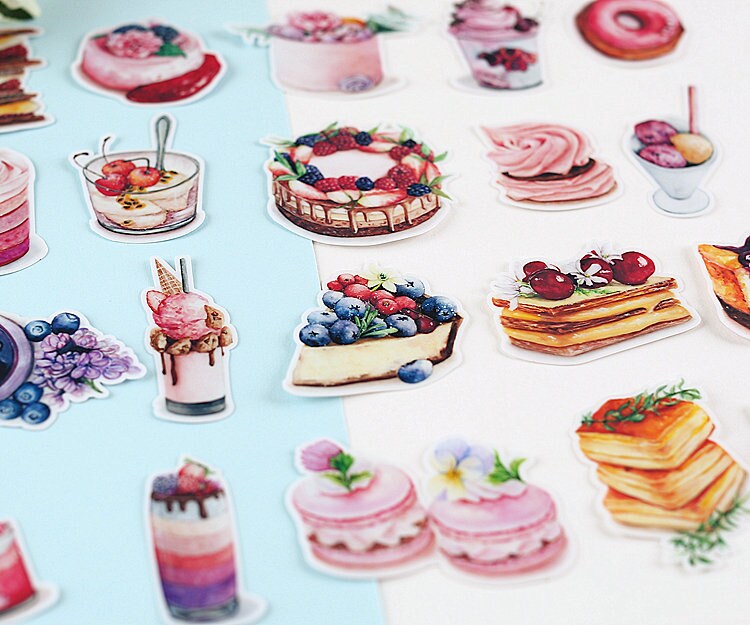 Sweets Stickers Dessert Food Candy Themed Sweets Pie Cake - Etsy