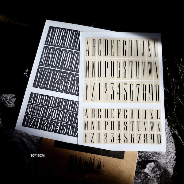 Rub on Alphabet - Etsy