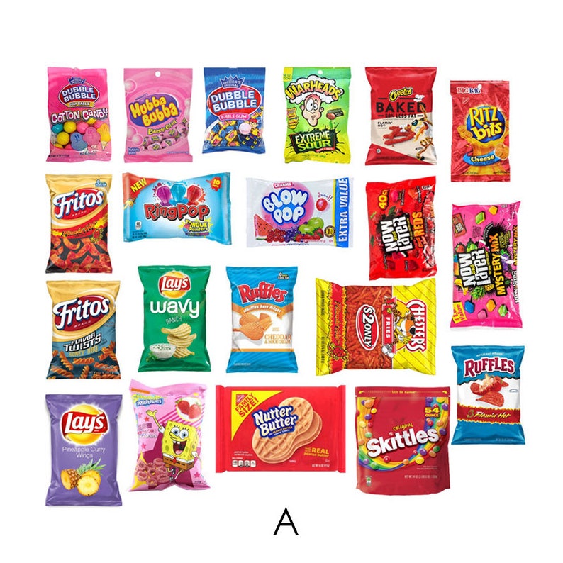 Snack Themed Food Chocolate Potato Chips Decorative Stickers | Etsy