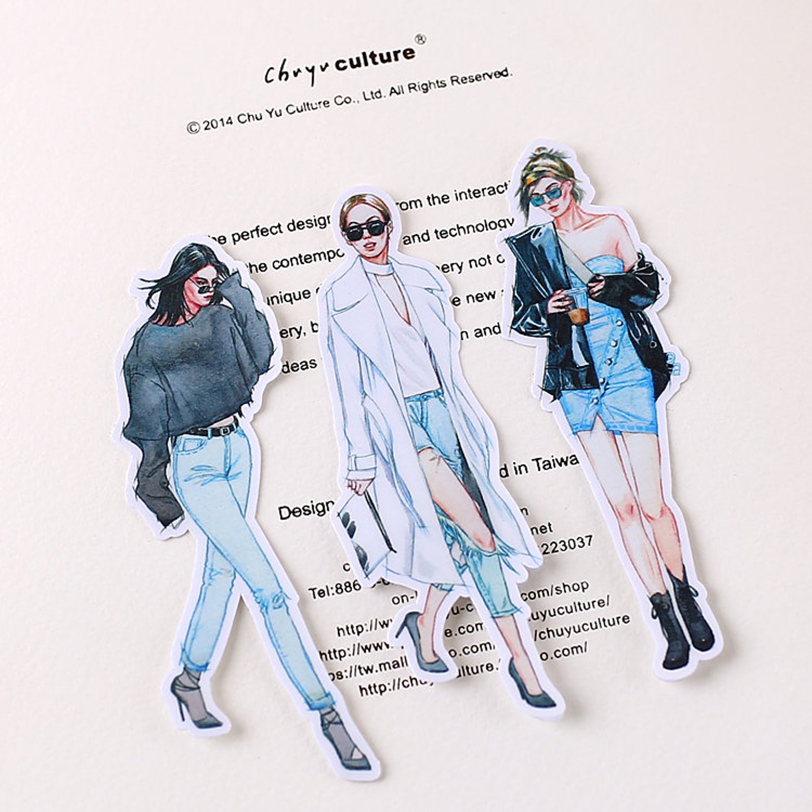 Fashion Girl Stickers | Modern Girls Streetwear Dress Street Style ...