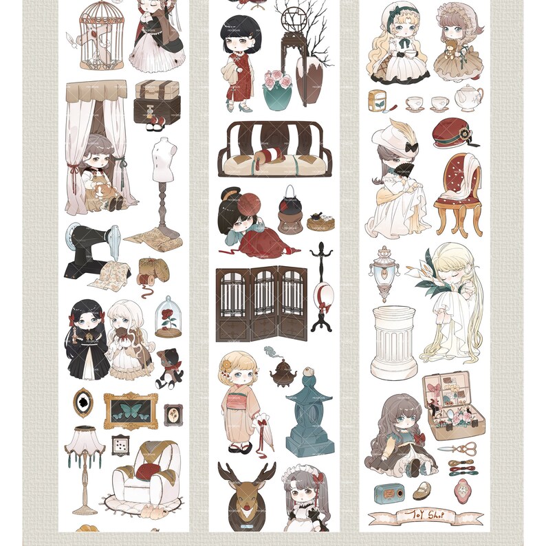 Baby Doll Washi Tape | Cute Doll Baby Magic Doll Girl Theme Pattern ...
