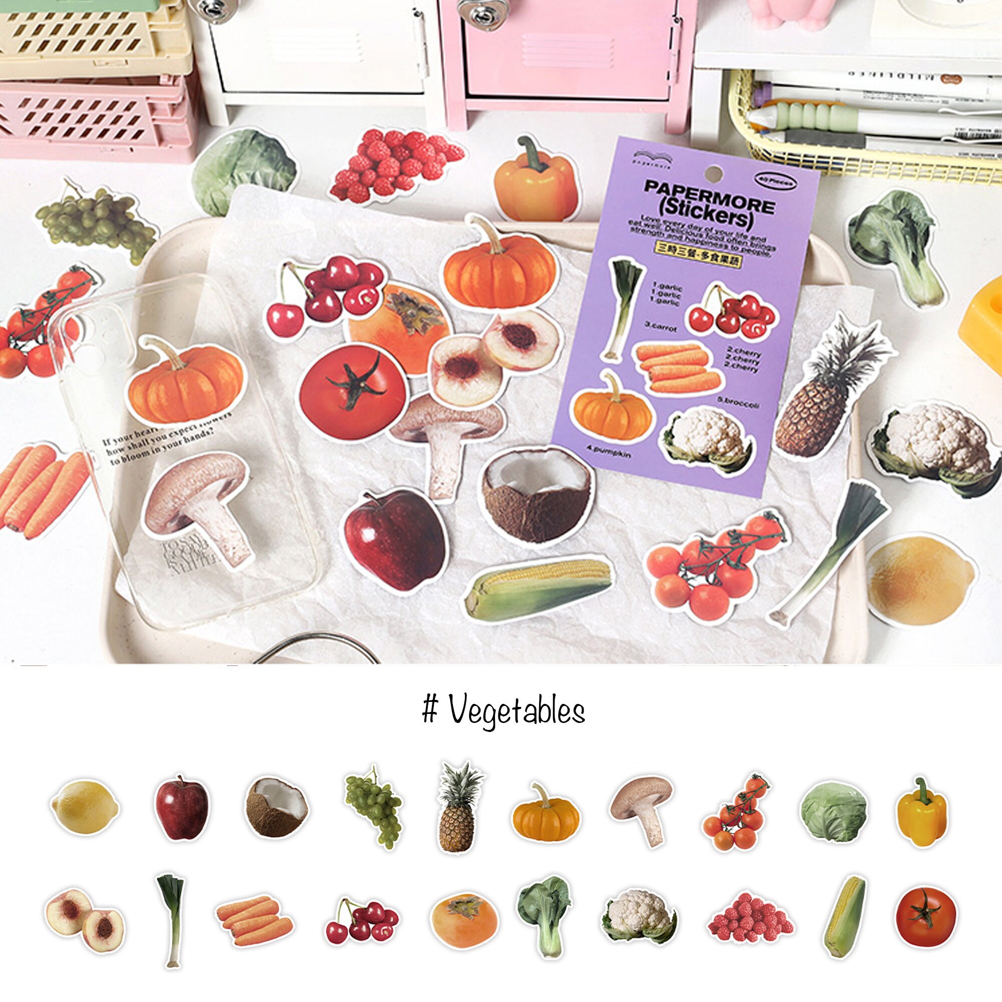 Food Drinks Sticker | Foods Cakes Bread Vegetable Fruit Ice-cream Cake ...