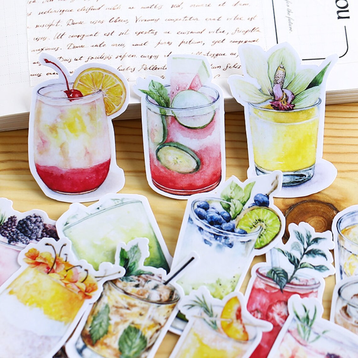 Fruit Tea Drinks Stickers | Orange Bubble Tea Milk Soft Drink Lemon ...