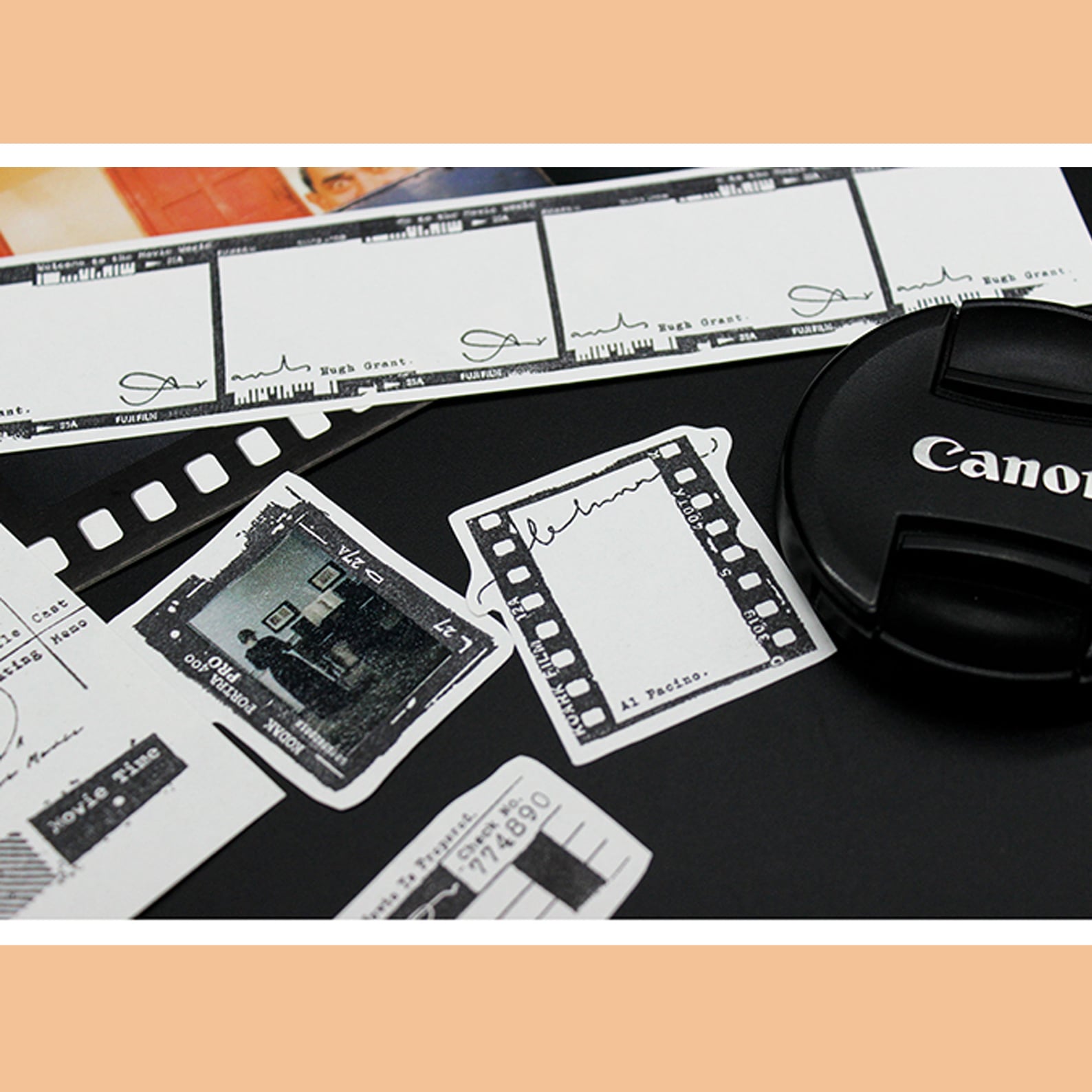 Clear Stamp Set /clear Stamps / Film Frame Vintage Filmstrip Lens ...