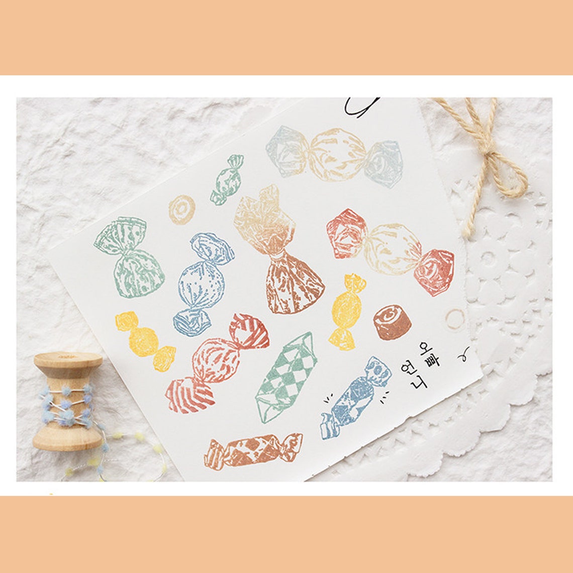 Clear Stamp Set /clear Stamps /sweets Candy Wrapped Assorted - Etsy