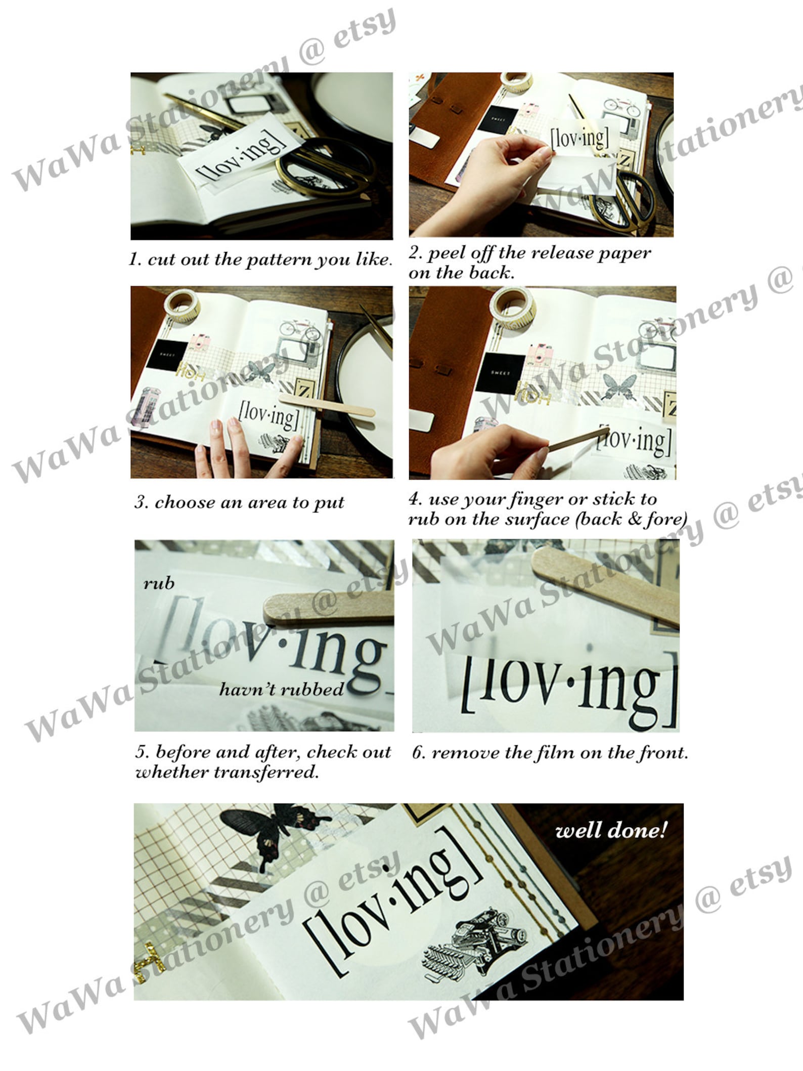 RUB-ON Stickers S3 Black and White Stickers Rub on Transfer - Etsy