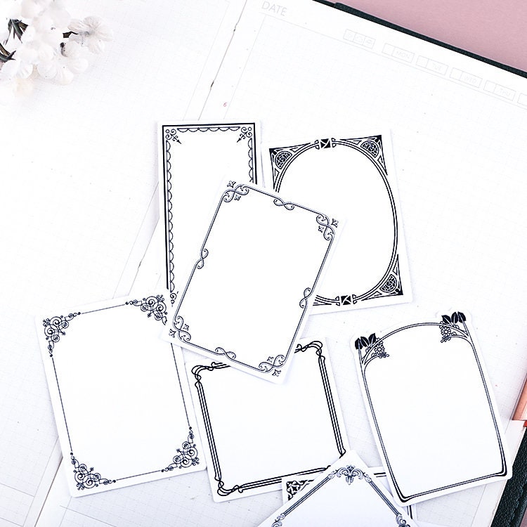 Stickers Frame Sticker Label Samples Label Junk Journal Kit - Etsy