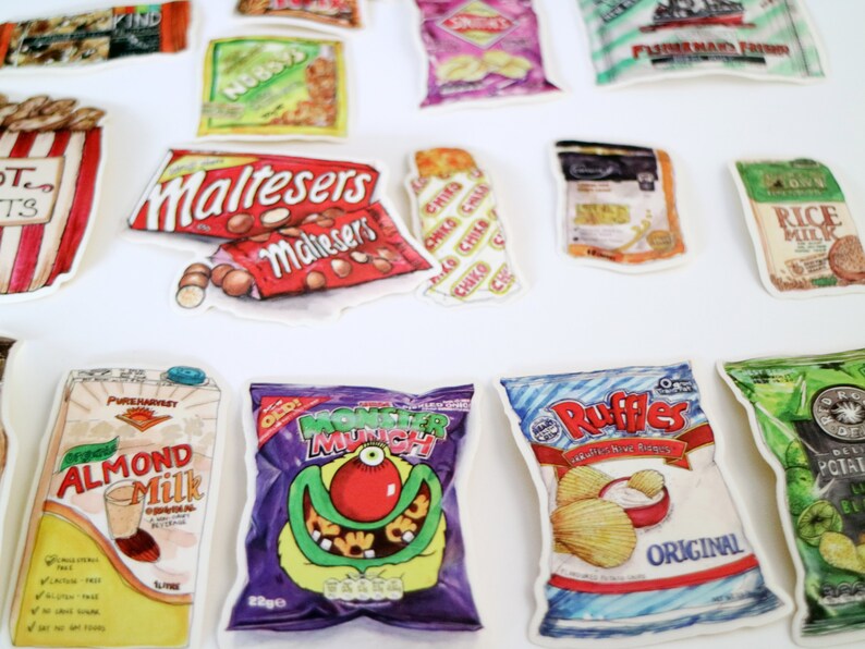 Snack themed Coke beer Decorative Stickers Die Cut Stickers | Etsy