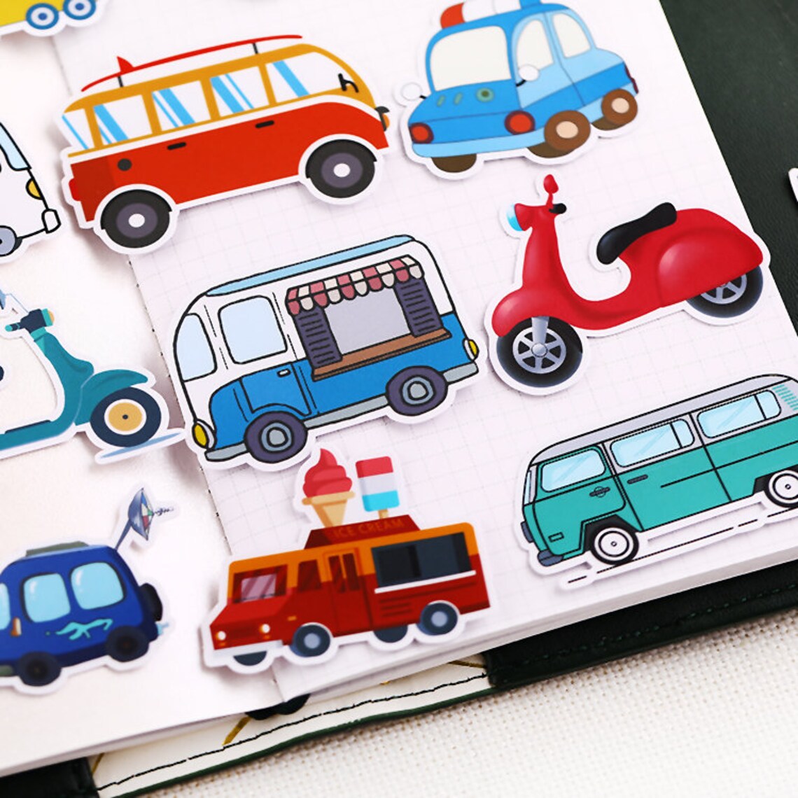 Cute Car Stickers Road Trip Car Vendor Van Motor Vehicle Bus Minivan ...