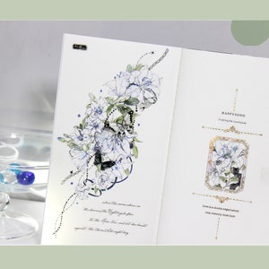 Lily Flower Lace PET Tape ｜blue Lily Flower Lace PET Tape M04 Wt-16 - Etsy