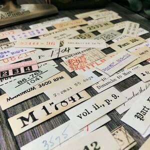 Vintage Postmark Receipt Stickers- Vintage Postmark Ticket , Ephemera ...