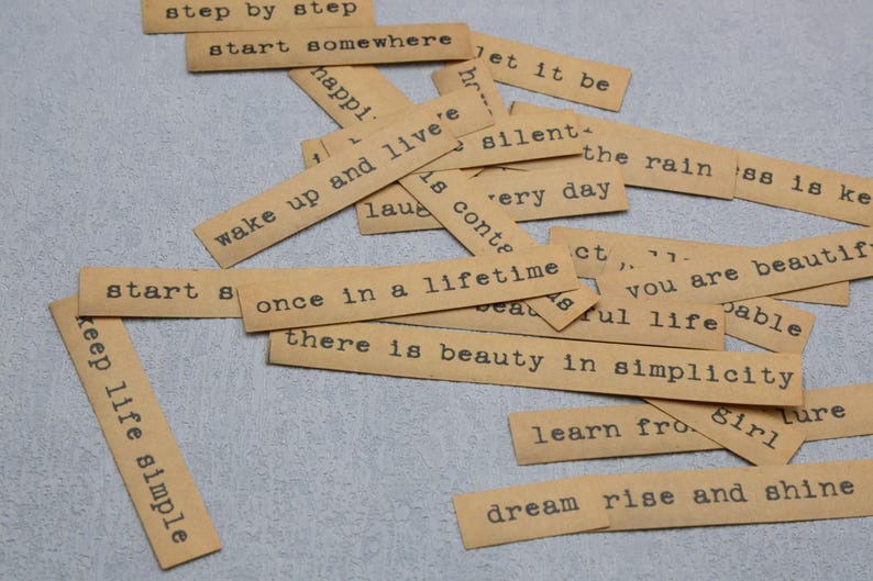 Retro Quotes Stickers, Die Cut Stickers, Kraft Paper Stickers, Words ...